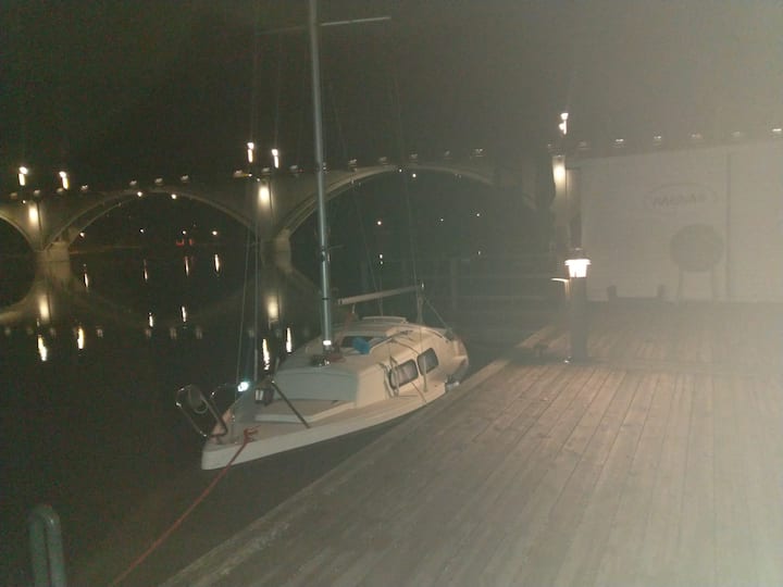 Bobåt/älven I Leksand - Varmt En Sen Hockey Kväll - Insjön