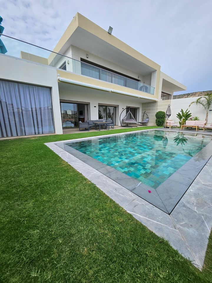 Villa Piscine Vue Mer Et Montagne à Taghazout Bay - Taghazout