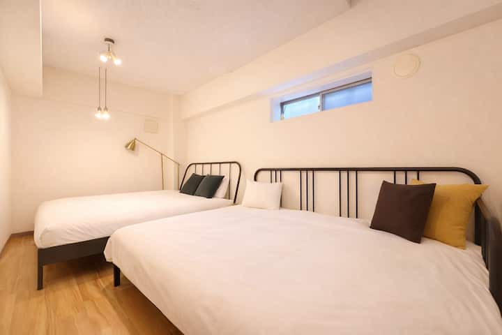 104) Shinjuku 4p Room / Near Donki&3metro / Wi-fi - Shinjuku
