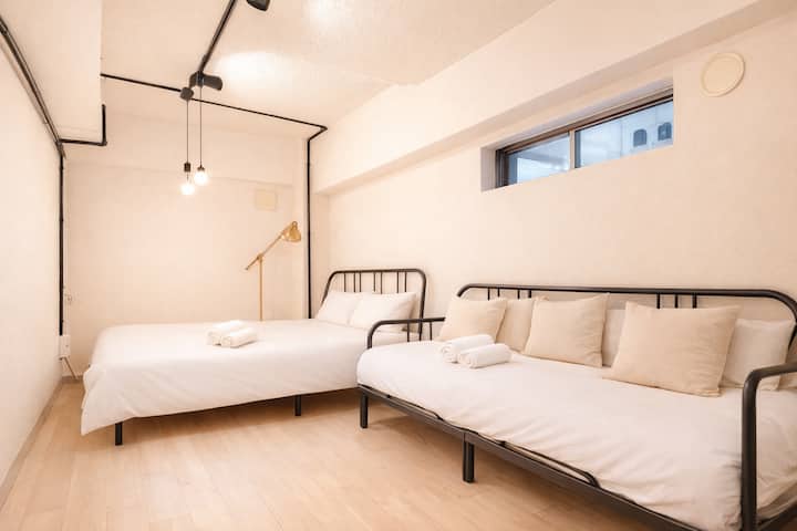 104) Shinjuku 4p Room / Near Donki&3metro / Wi-fi - Shinjuku
