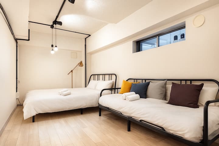 104) Shinjuku 4p Room / Near Donki&3metro / Wi-fi - Shinjuku
