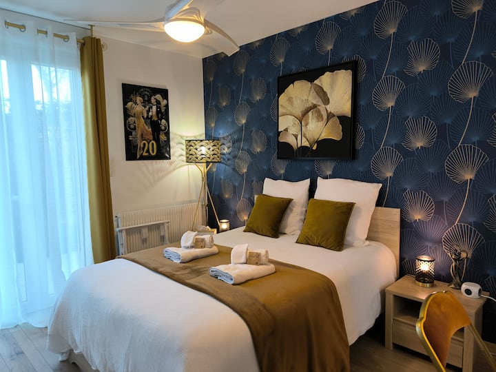 Les Treilles De Salies, Spa Sauna Chambre Art Déco - Salies-de-Béarn