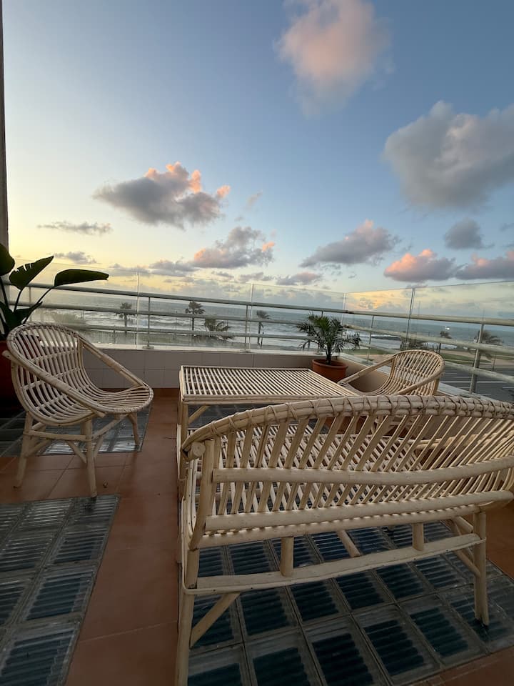 Appartement ÉLégant Avec Vue Imprenable Sur La Mer - Rabat