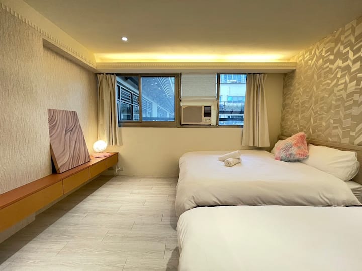 Ximending𓇬v37棠𓇬taipei 101𓇬泡澡浴缸𓇬住1-4人mrt 西門站 - 중허 구