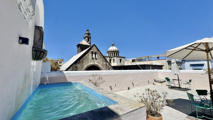 Depa Centro Catedral Alberca Rooftop Panoramico - Guadalajara