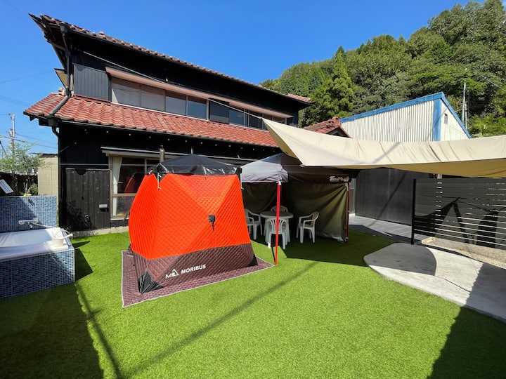 【一棟貸切】【最大６人】【テントサウナ】【Bbqセット】【焚火】【ジブリパーク】【同窓会】 - Toki