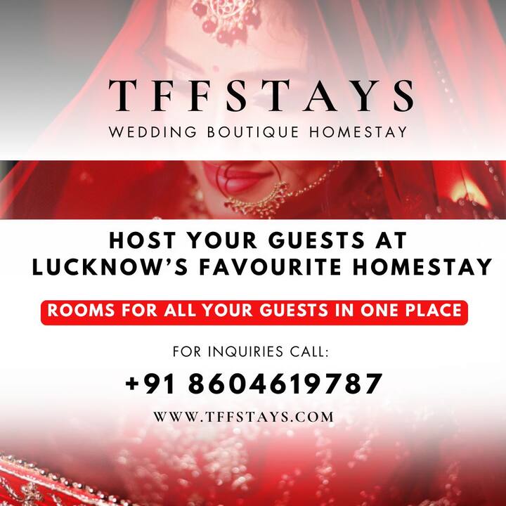 Wedding Stay | Large Group| Homestay Tffstays - Lucknow