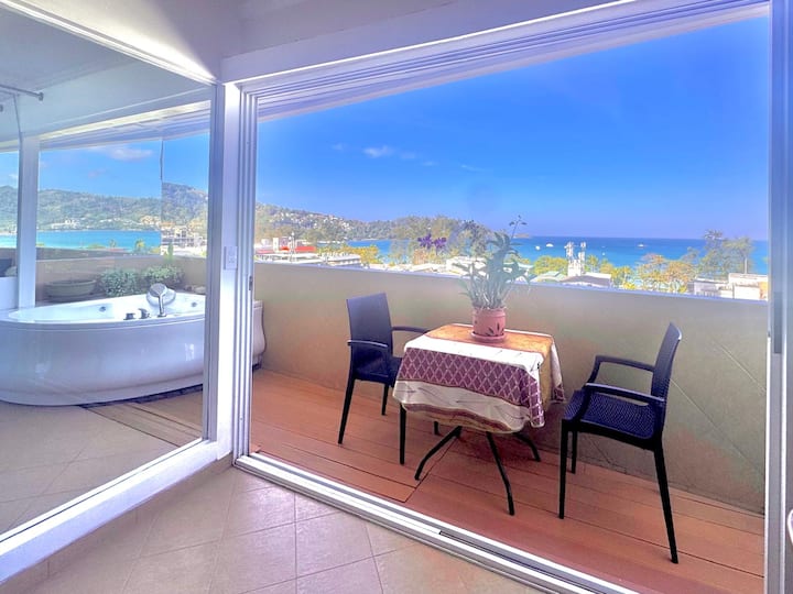 Superbe Vue Mer Patong Beach 2 Chambres Jacuzzi - Patong Beach