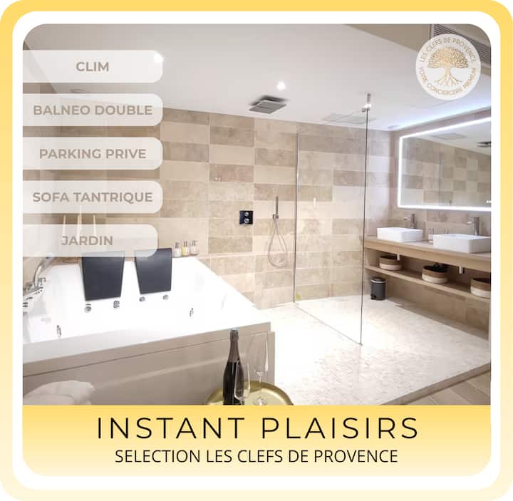 Instant Plaisirs - T2 60m2 Avec Terrasse Et Balnéo - Roquefort-la-Bédoule