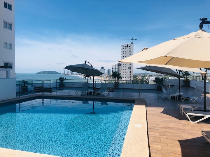 Alba Condominios, Alberca Muy Cerca Del Mar, Fact. - 마사틀란