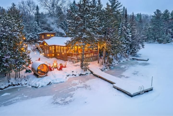Muskoka Private Waterfront Cottage |Sauna | Skate - Bracebridge