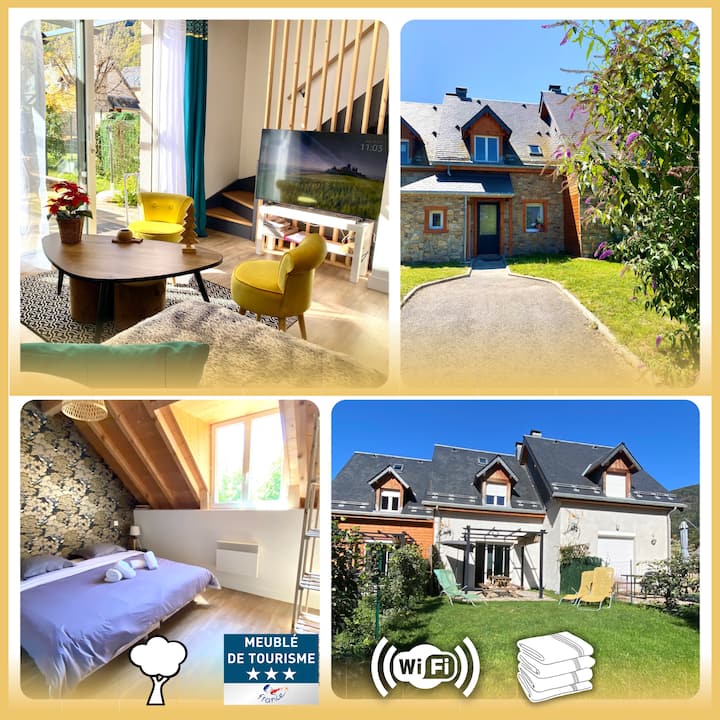 Lac Vert Luchon Chalet 3ch-7p/terrasse Bbq/parking - Bagnères-de-Luchon