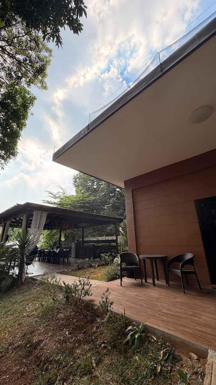 Group Cabin W/ Pool • Farm Stay (6–9 Pax) - Santa Maria