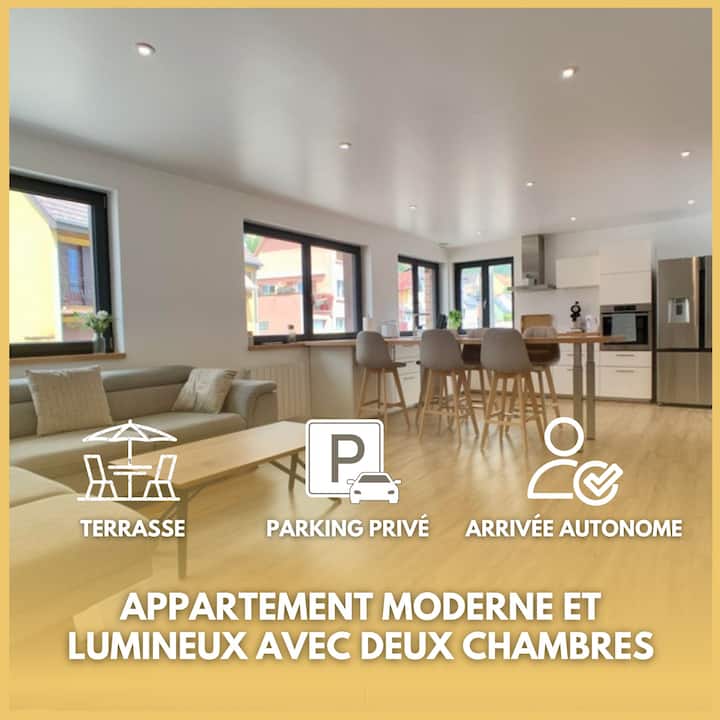 Appartement Moderne Et Lumineux Avec Deux Chambres - Molsheim