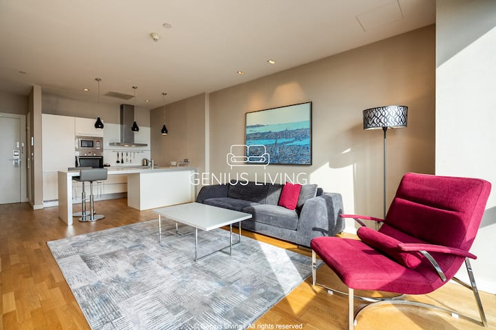 40th+ Floor | Modern 1bdr + Pool, Sauna & Cleaning - Maslak