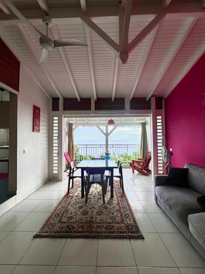 "Anara-rose Appart" Vue Sur Mer - Guadeloupe
