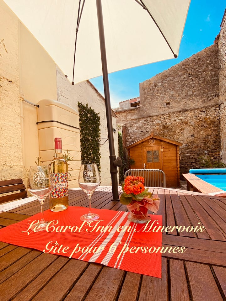 Le Carol’inn En Minervois Gîte 6 Pers éQuipé Bébé - Minerve
