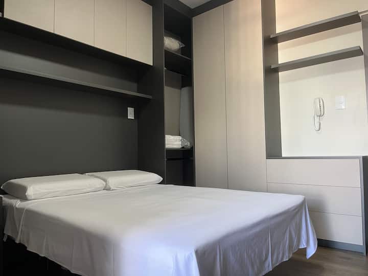 Studio Moderno • Ar-condicionado • Coworking - Barbacena