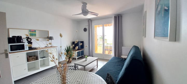 Appartement, Vue Mer, Hyères, Plage De La Bergerie - Plage de l'Almanarre
