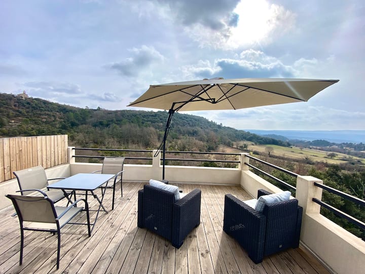 Studio Charmant: Grande Terrasse Et Vue Magnifique - Gorges du Verdon
