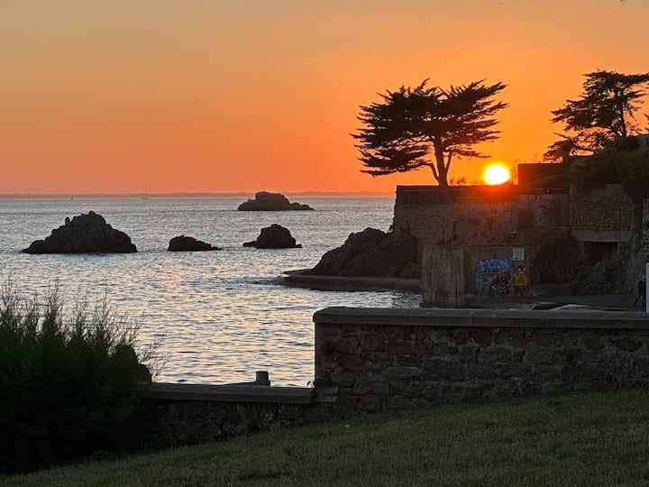 Appartement Rez De Jardin Face à La Plage Du Pont - Saint-Malo
