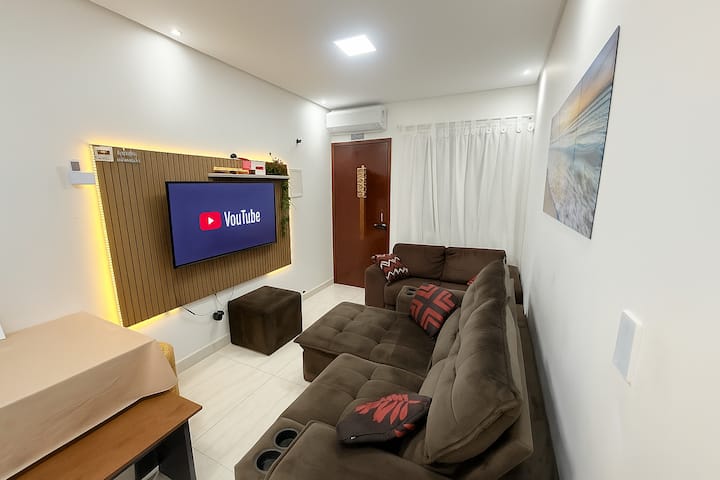 Apartment With Air Conditioning, Wi-fi And Garage - Bertioga