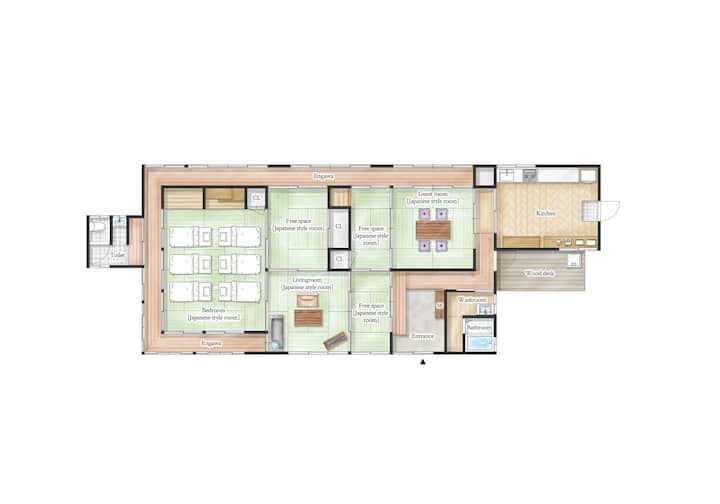 Entire 6br House｜10 Guests｜free Parking｜familystay - Naruto