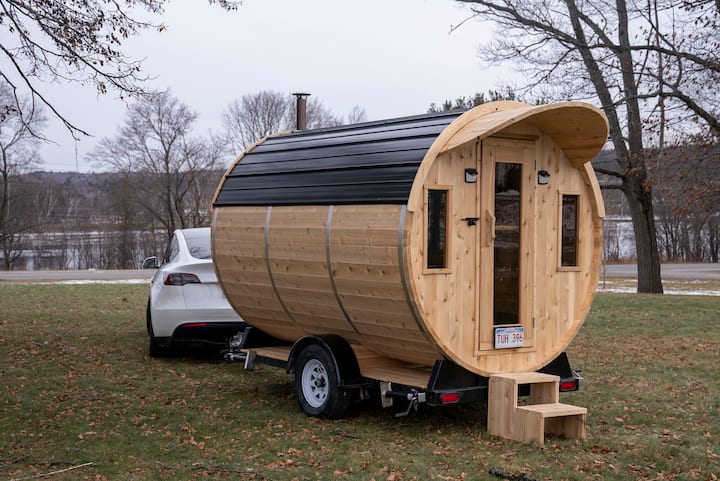 Mobile Barrel Sauna - Fredericton