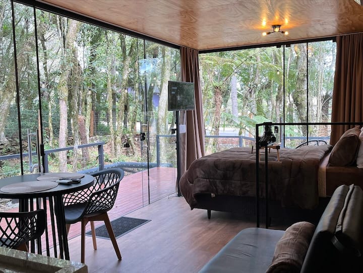 Loft Na Natureza/wifi 1gb/ar-c/ 2km Da Catedral - Canela