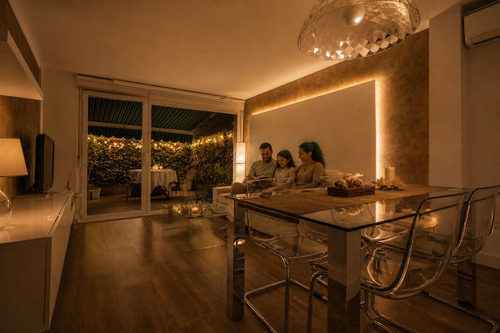 Casa úNica Con Patio Privado|metro A 3 Minutos - Madrid
