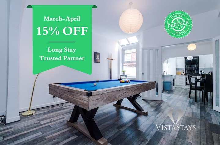 Cozy Family Getaway | Netflix • Pool Table • Park - Manchester