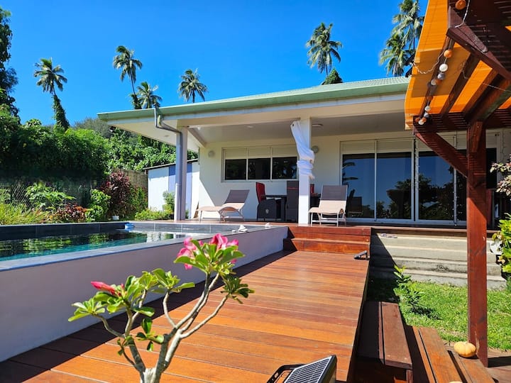 Pacifique Place Piscine Plage Kayak Patio Terrasse - French Polynesia