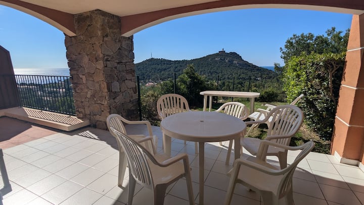 007 Face à L'île D'or T2 Avec Terrasse Et Jardin - Saint-Raphaël