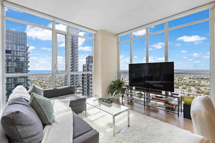 Luxury 2.5br-2bath 1 Prk Condo Sq1 Striking Views - ミシサガ