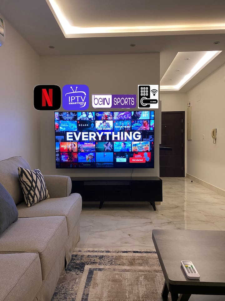 Private 2 Bedroom Apt In Jeddah King Bed - Jedda