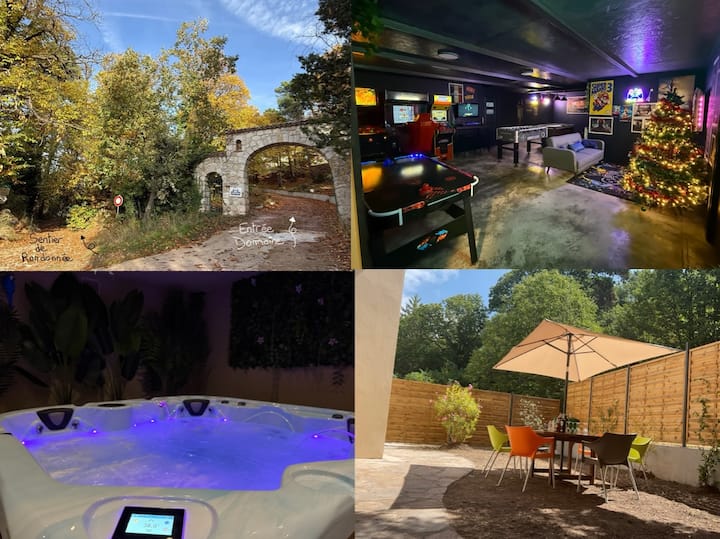 Domaine Avec Jacuzzi, Salle De Jeux, Piscine - Alpes-Maritimes