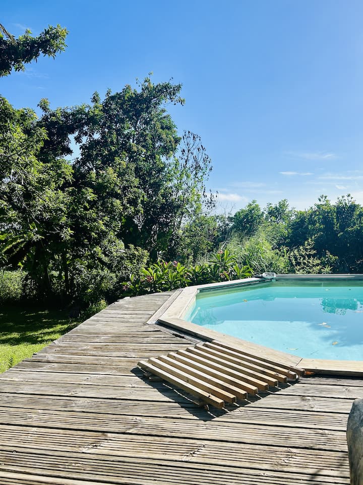 Maisonnette Cosy Dans Oasis Verdoyant. - La Réunion