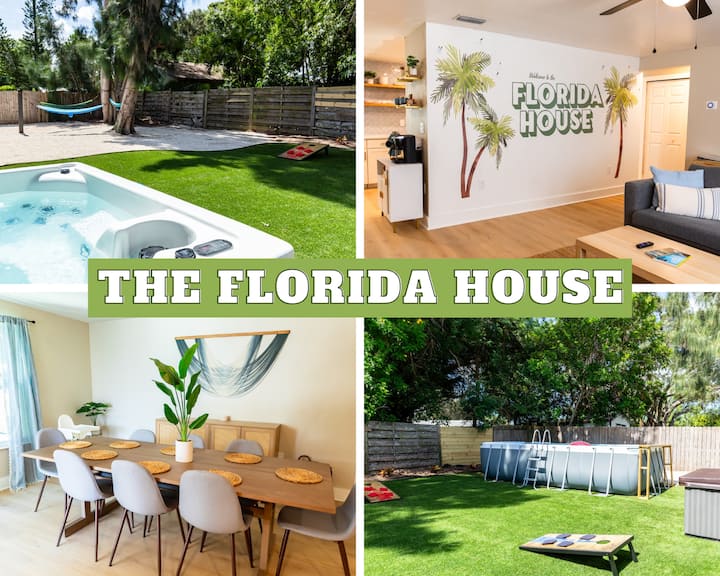 The Florida House Hot Tub &Pool By Img & Ami - Anna Maria Island, FL