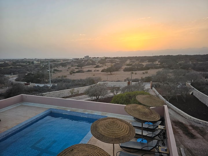 Villa D'oiseaux-tout Confort Avec Piscine - Sidi Kaouki