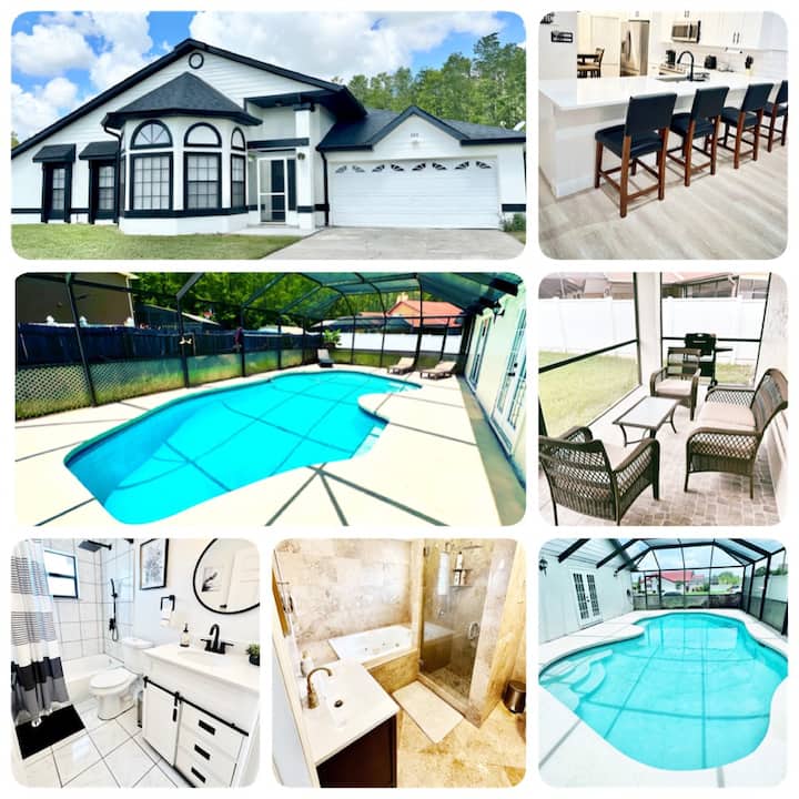 New Modern Oasis With Private Pool Near Parks+mco - Aéroport international d'Orlando (MCO)
