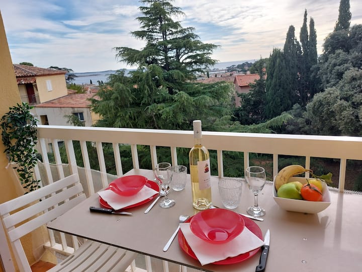 44m2 Vue Mer Climatisé Gare&plage à Pied, Parking - Saint-Cyr-sur-Mer