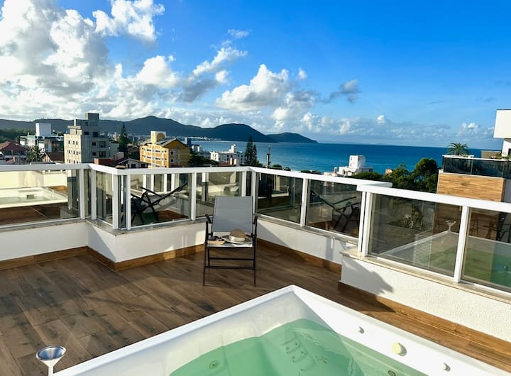Oliva Penthouse - Jacuzzi With An Ocean View - Florianópolis