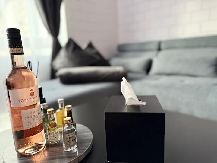 Naturblick & Komfort Terrasse, Tv & Arbeitsplatz - Kirchberg an der Jagst