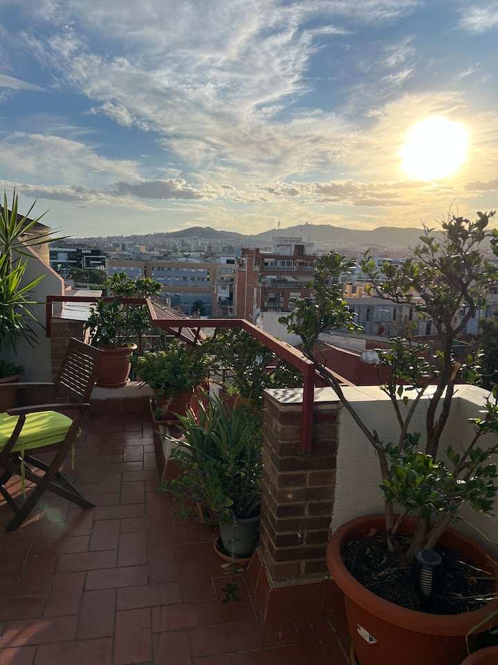 ÁTico Cerca Playa Y A 15 Min Del Centro Barcelona - Badalona