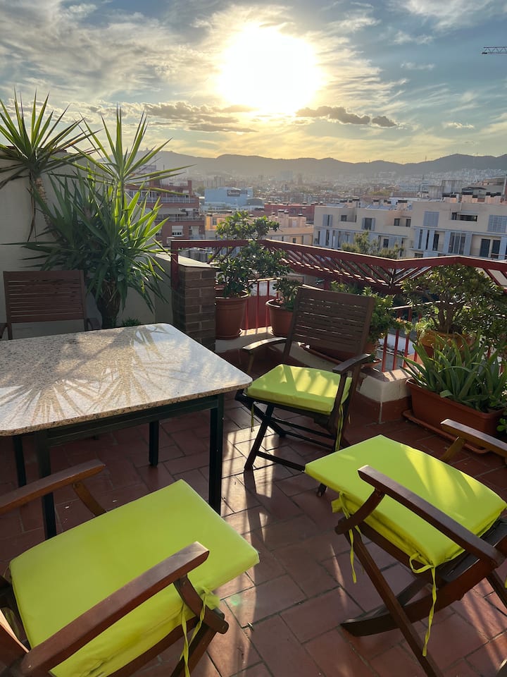 ÁTico Cerca Playa Y A 15 Min Del Centro Barcelona - Sant Adrià de Besòs
