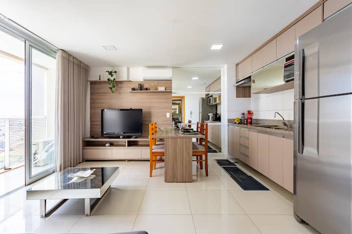 Lindo Apartamento Em Shopping - Completo! - Brasilia