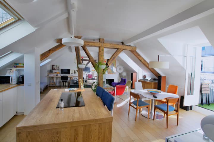 Exceptionnel, En éTage Privé Avec Terrasses - París