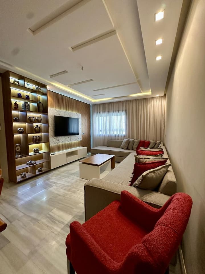 Appart Neuf 85m Au Centre, Wifi + Clim + Parking - Tangier