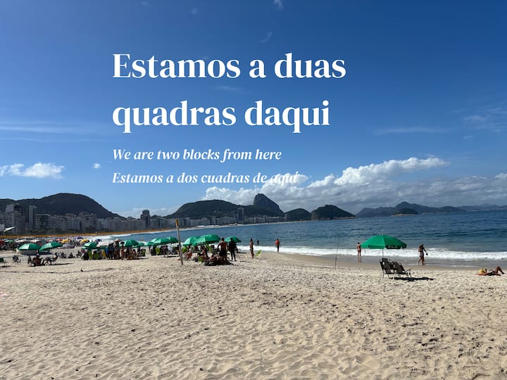 Chaleureux à Copanema à Deux  Rues De La Plage - Ipanema