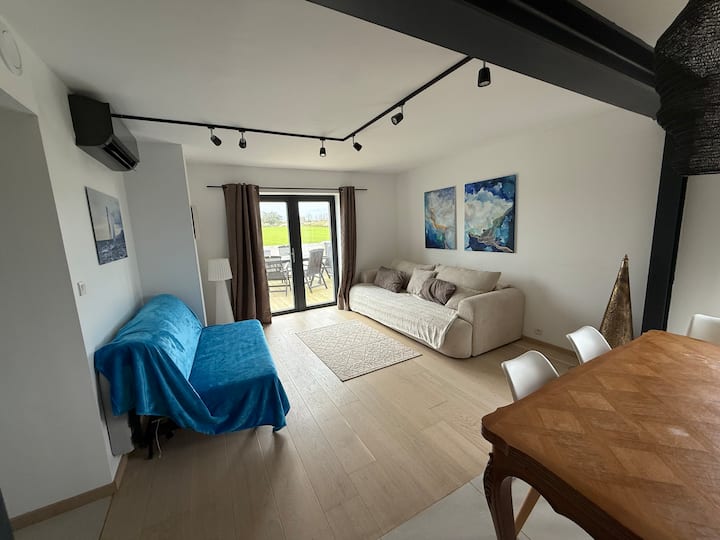 Magnifique T2 • Terrasse · Vue Champs · 180m Plage - Lorient